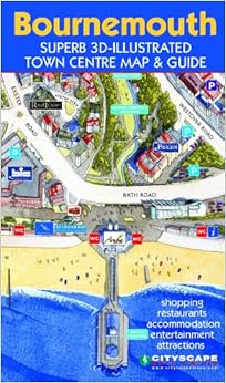 Bournemouth Superb 3D Illustrated Town Centre Map and Guide: Amazon.co ...
