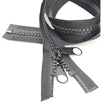 Amazon.com: YaHoGa #10 72 Inch Separating Large Plastic Zippers Black ...