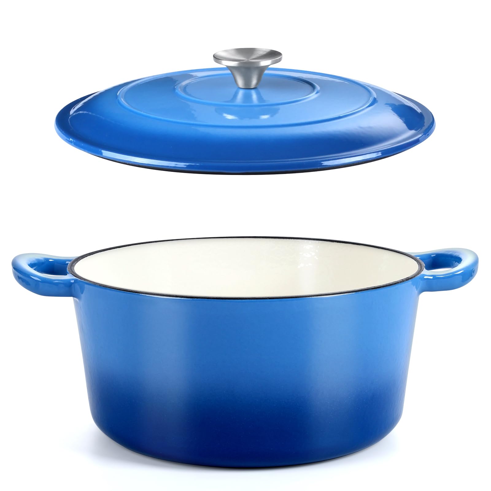 Mua 6 Quart Cast Iron Dutch Oven, Pre-seasoned Enamel Cooking Stock Pot ...