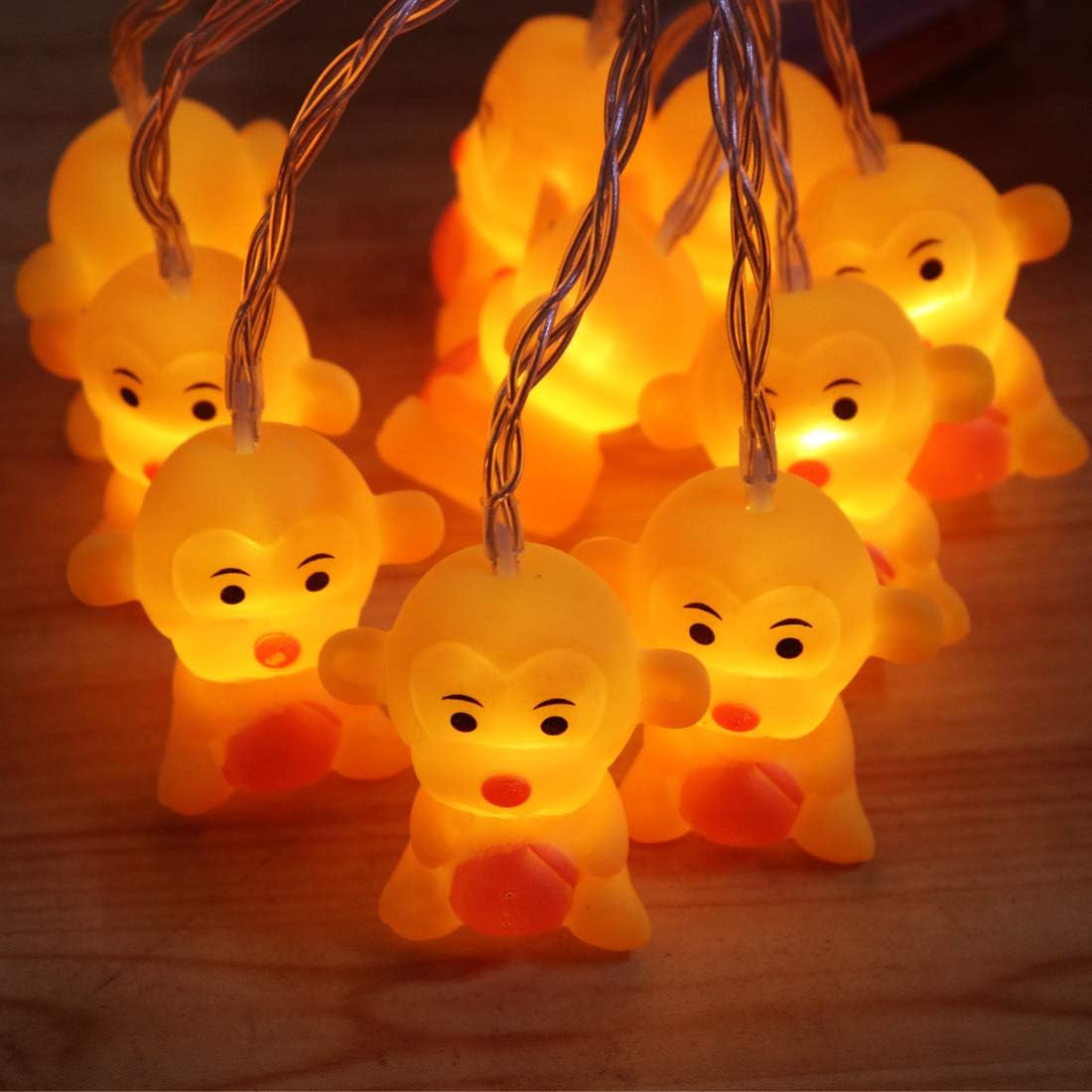 Amazon.com : Monkey String Lights, 5ft/1.5M 10 LEDs Battery Powered ...