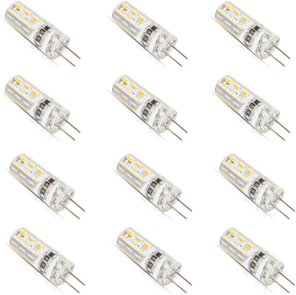 12 pcs G4 1.5 Watt LED light bulb DC 12V G4 24 x 3014 SMD LED light ...