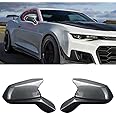 Amazon.com: BOYOUS Car Styling ABS 2pcs Door Ox Horn Rear View Mirror ...