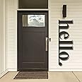 Amazon.com: Metal Hello Sign, Black Hello Sign Vertical Outdoor Metal ...
