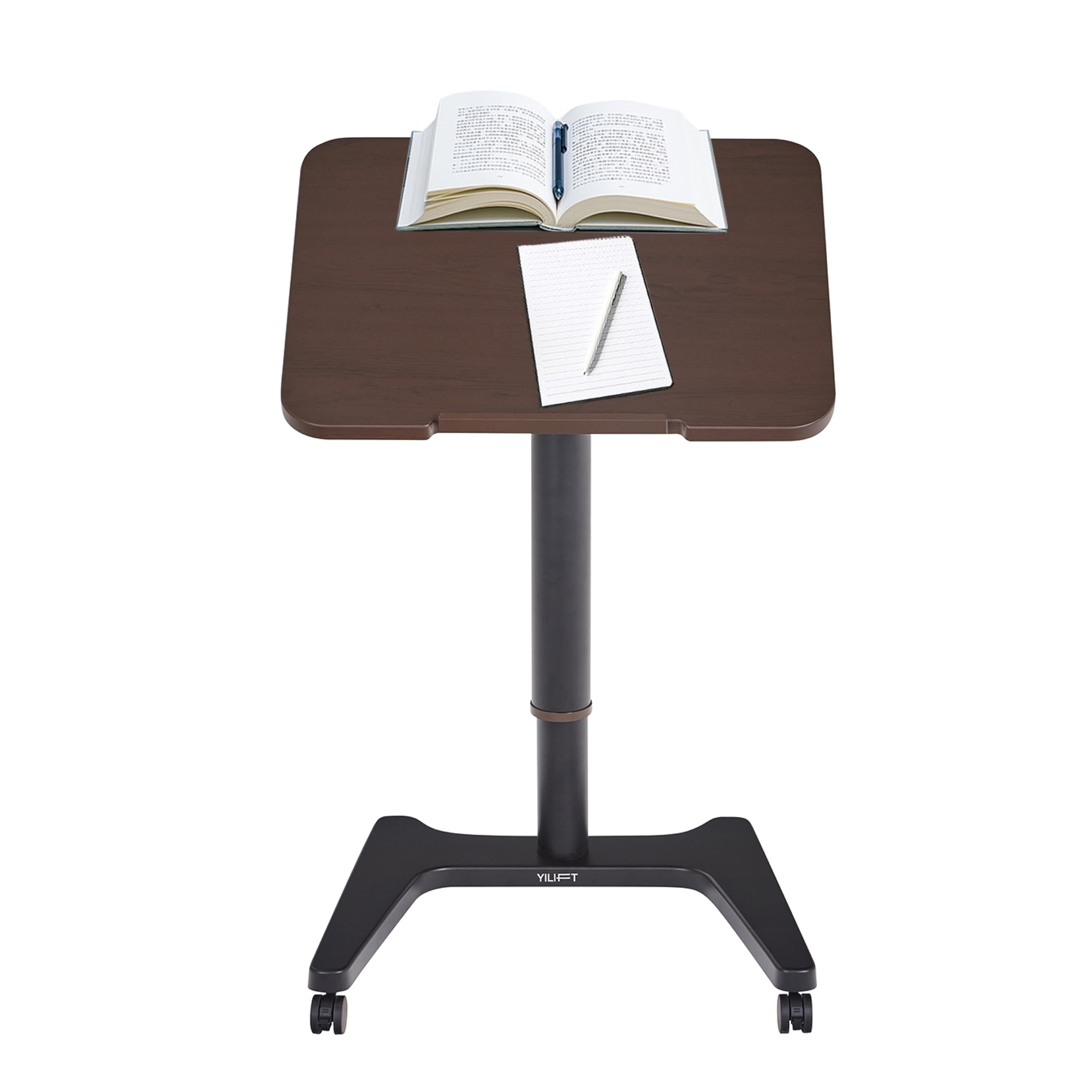 YILIFT Cordless Auto-Lifting Small Standing Desk, Tiltable Desktop from ...
