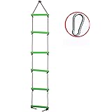 Amazon.com: Sturdy Indoor/Outdoor Rope Ladder, Maple-wood Natural Wood ...