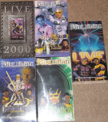 BIBLEMAN: Set of 5 VHS Tapes (Bibleman: Divided We Fall, The Bibleman ...
