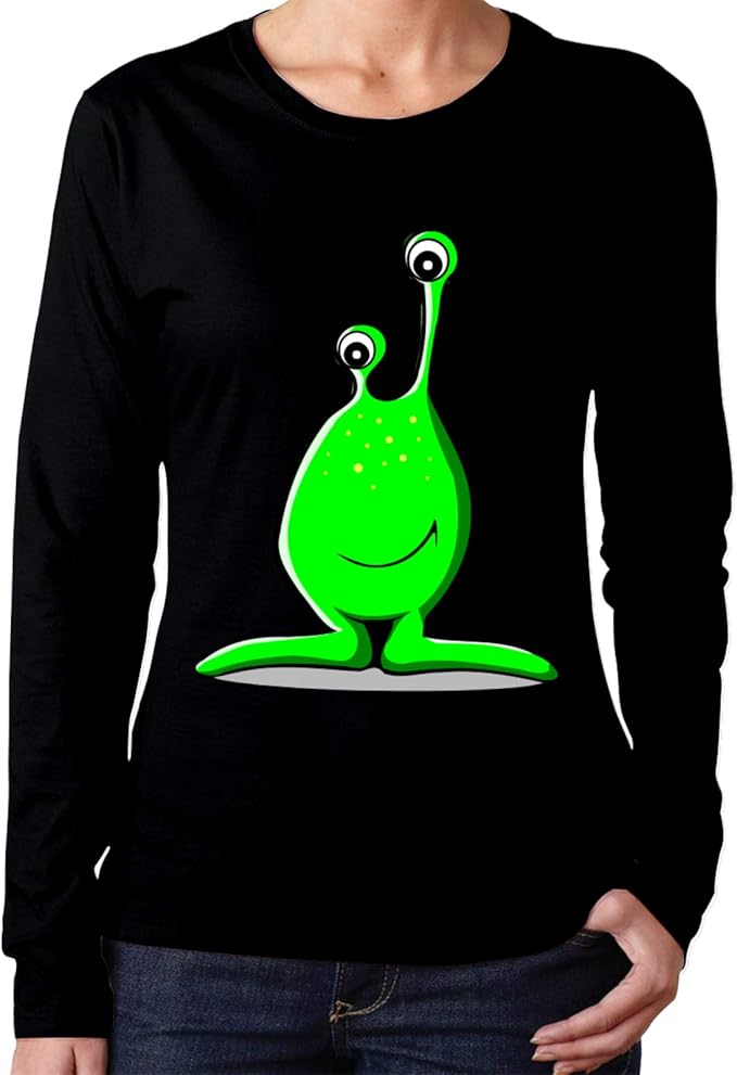 Alien Women's Lady Long Sleeve Tees T Shirt Crew Neck: Amazon.fr ...