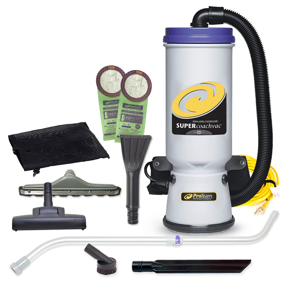Buy Proteam Commercial Backpack Vacuum Cleaner, Super CoachVac HEPA ...