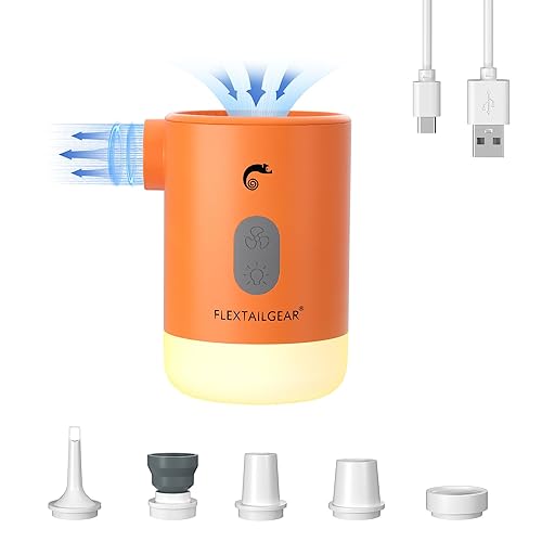 FLEXTAILGEAR 4.5kPa Air Pump for Inflatables, Portable Air Pump with ...