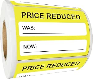 Amazon.com : Reduced Sale Price Labels for Quick Sale 250 Pcs Pricing ...