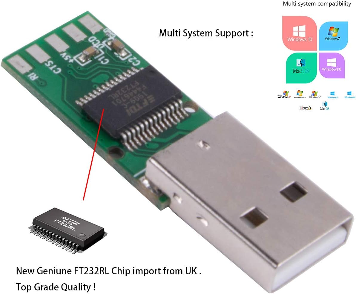 USB RS232 Serial Adapter Converter Board FTDI PCBA Support Win10 – BigaMart