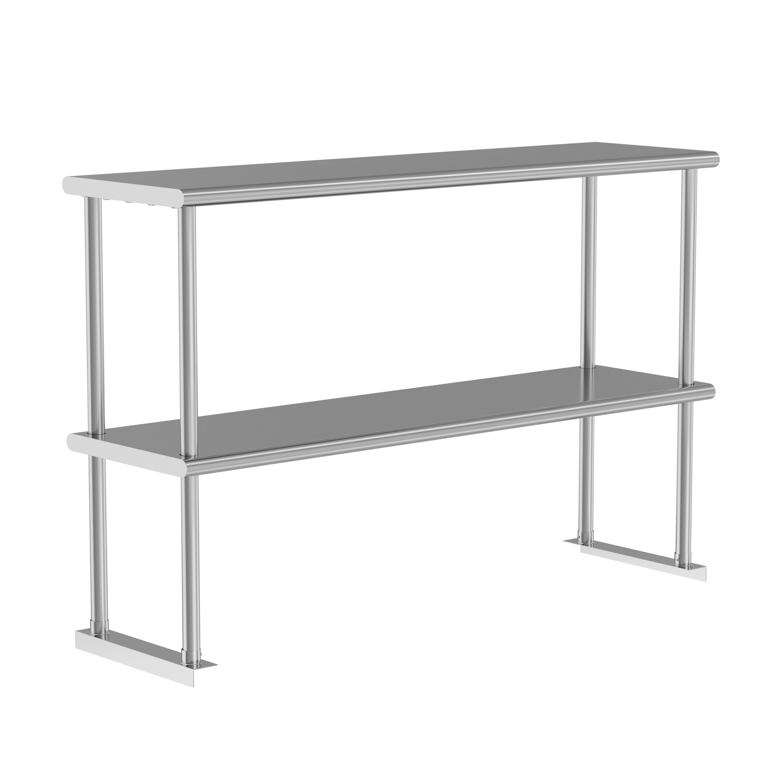 Chingoo Double Overshelf Double Tier Stainless Steel Shelf 12 x 48 ...