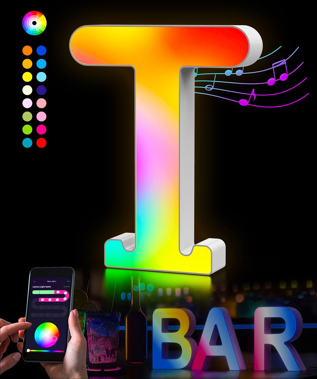 Letters Room Decor - Letters Custom Splicing Name Logo Gifts USB Smart ...