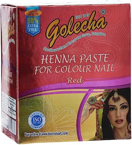 Golecha 100% Pure Henna Paste for Nails, 10 gms - Red price in Saudi ...