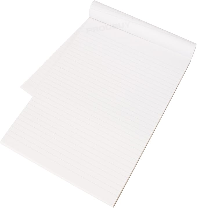 [Pack of 5] A4 Feint Ruled Memo Pads 160 Page Writing Notepads 8mm ...