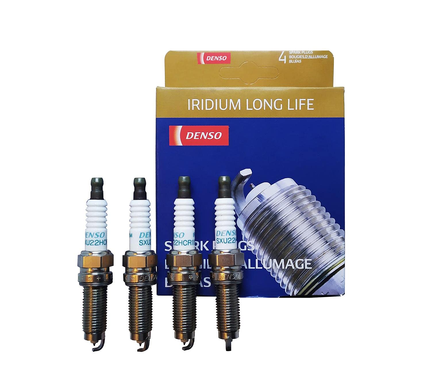 Mua Denso # 3461 IRIDIUM LONG LIFE Spark Plugs -- SXU22HCR11S -- 4 ...