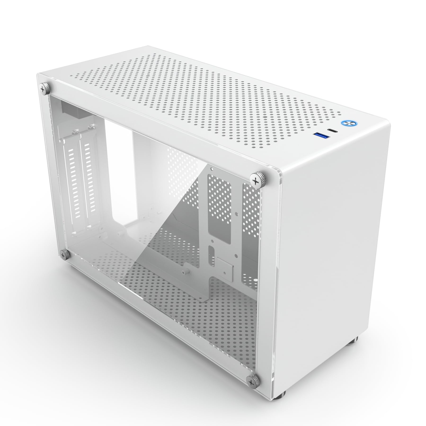 Mua GU7 SFX Small Form Factor Mini-ITX Case, Tempered Glass Panel ...