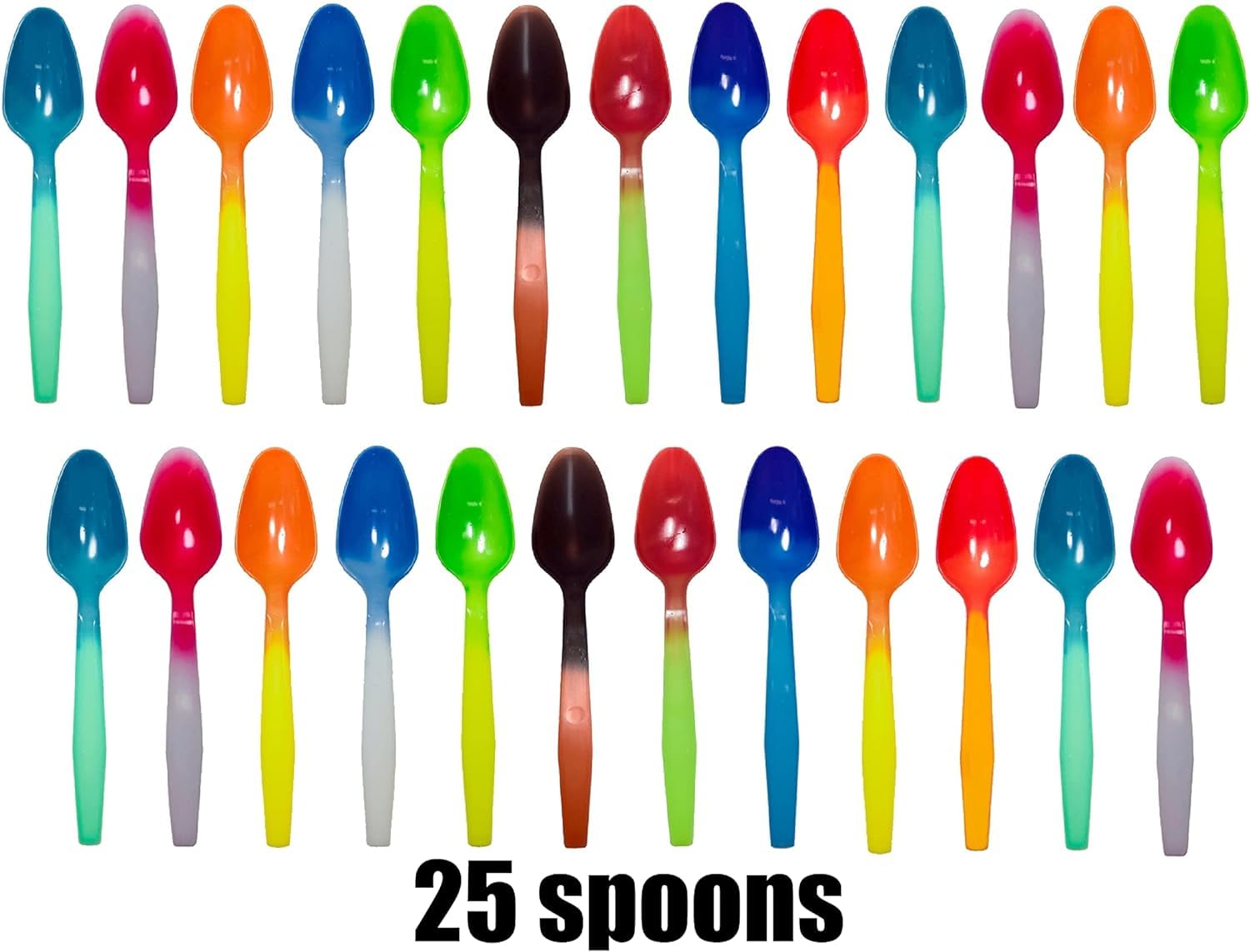 Mua Color Changing Reusable Spoons, Pack of 25, Assorted Colors, reacts ...