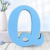 Amazon.com: AOCEAN 6 Inch Blue Wood Letters Unfinished Wood Letters for ...