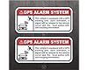 Amazon.com: GPS Alarm System Warning Sticker Set Vinyl Decal Anti Theft ...