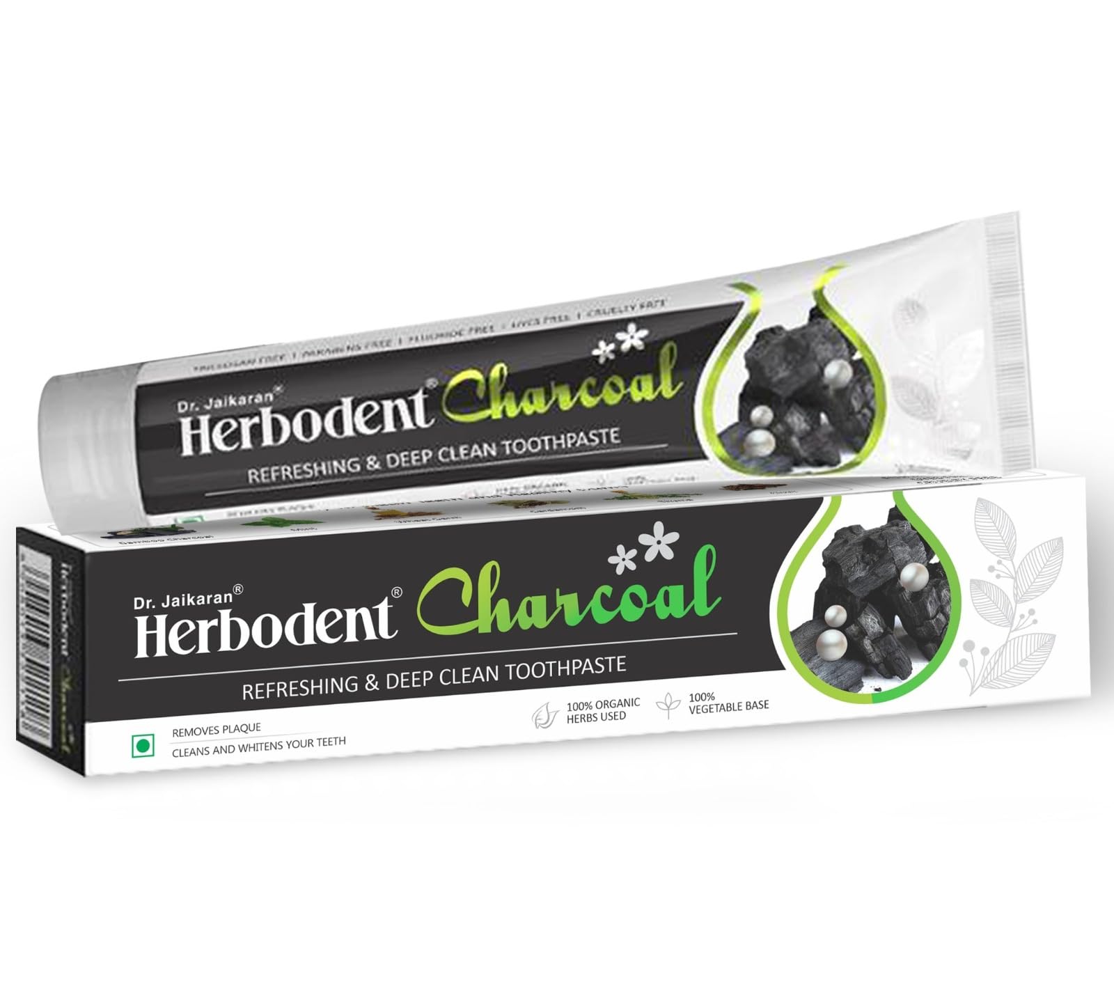 Herbodent® Charcoal Toothpaste - 6.53 Oz Pack of 1 | Whitens Teeth ...