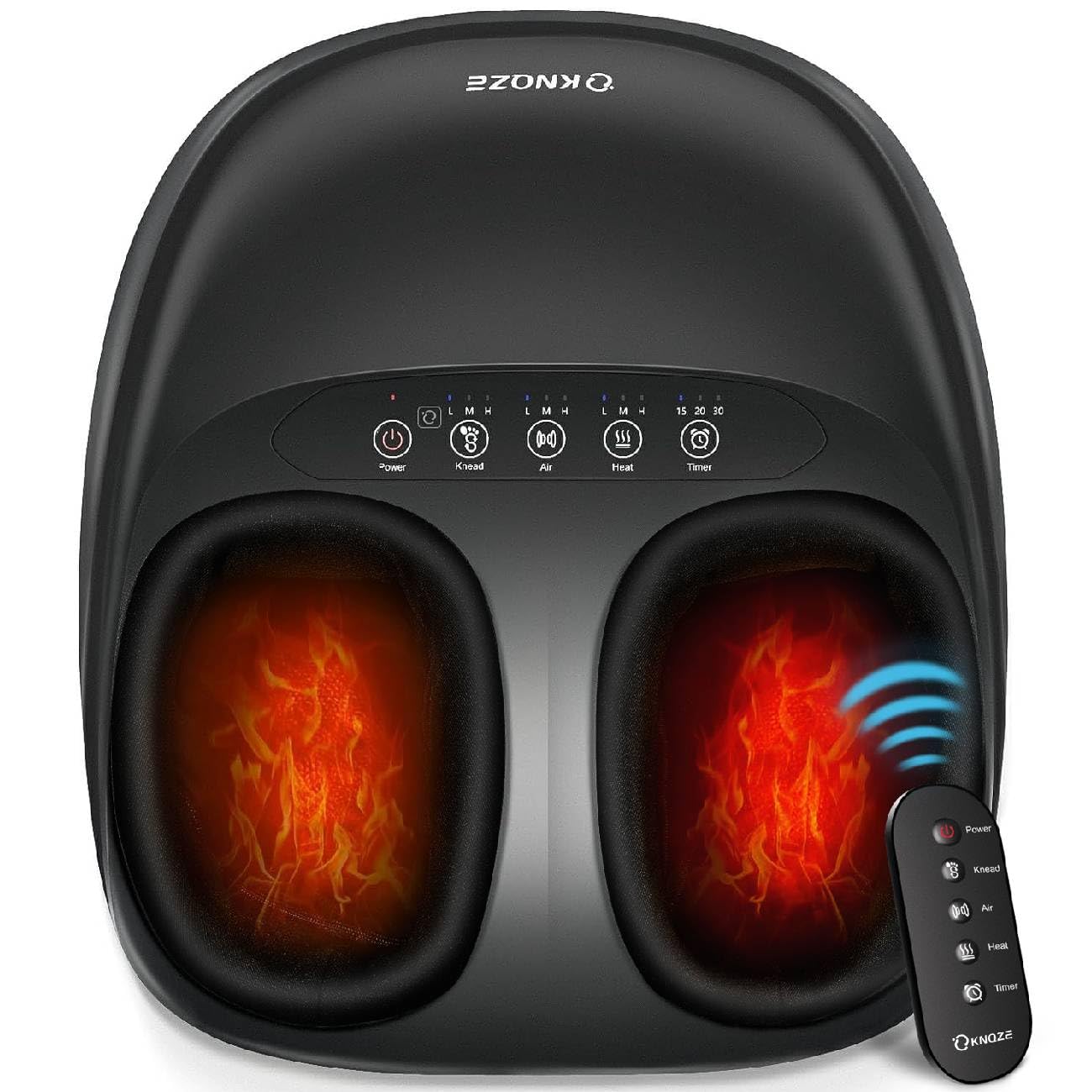 Knqze Foot Massager Machine With Heat Shiatsu Deep Kneading Foot 7657