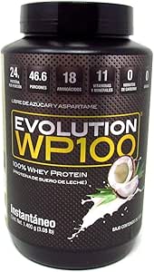 Proteína WP100 Sabor Coco 1400g. Evolution: Amazon.com.mx: Salud y ...