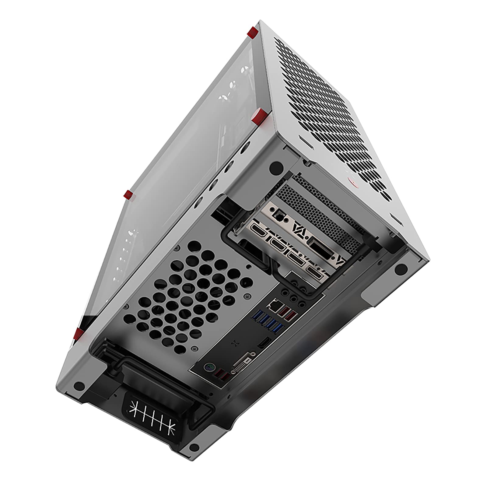 Mua MATX Computer Case Mid Tower, PC Case Aluminum Grey Supporting ATX ...