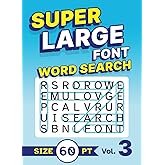Amazon.com: Super Large Font Word Search Size 60 pt: Giant Print Puzzle ...