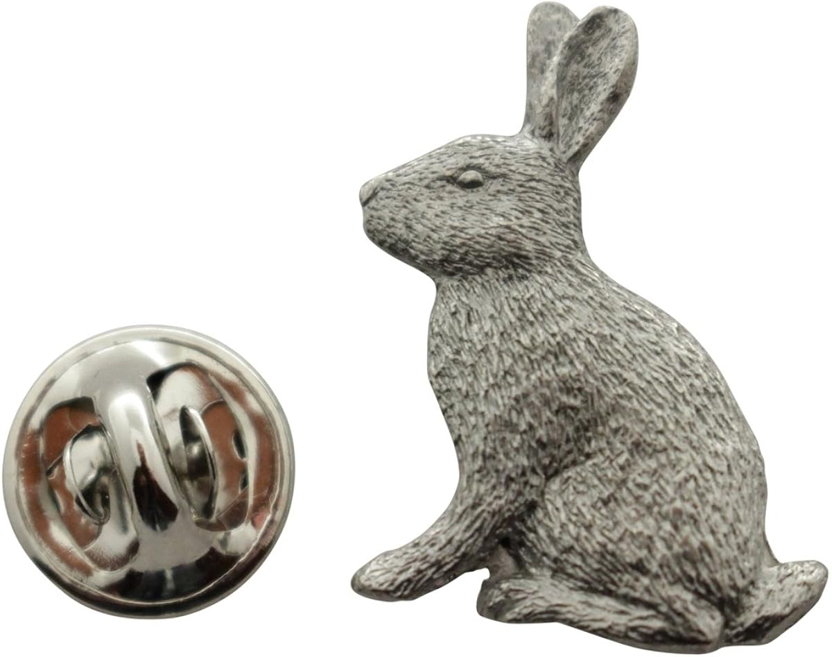 Amazon.com: Rabbit Pin ~ Antiqued Pewter ~ Lapel Pin ~ Sarah's Treats ...