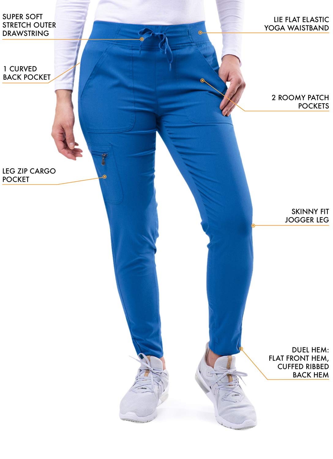 Adar Uniforms Pro Modern Athletic Scrub Set For Women - V-Neck Top ...