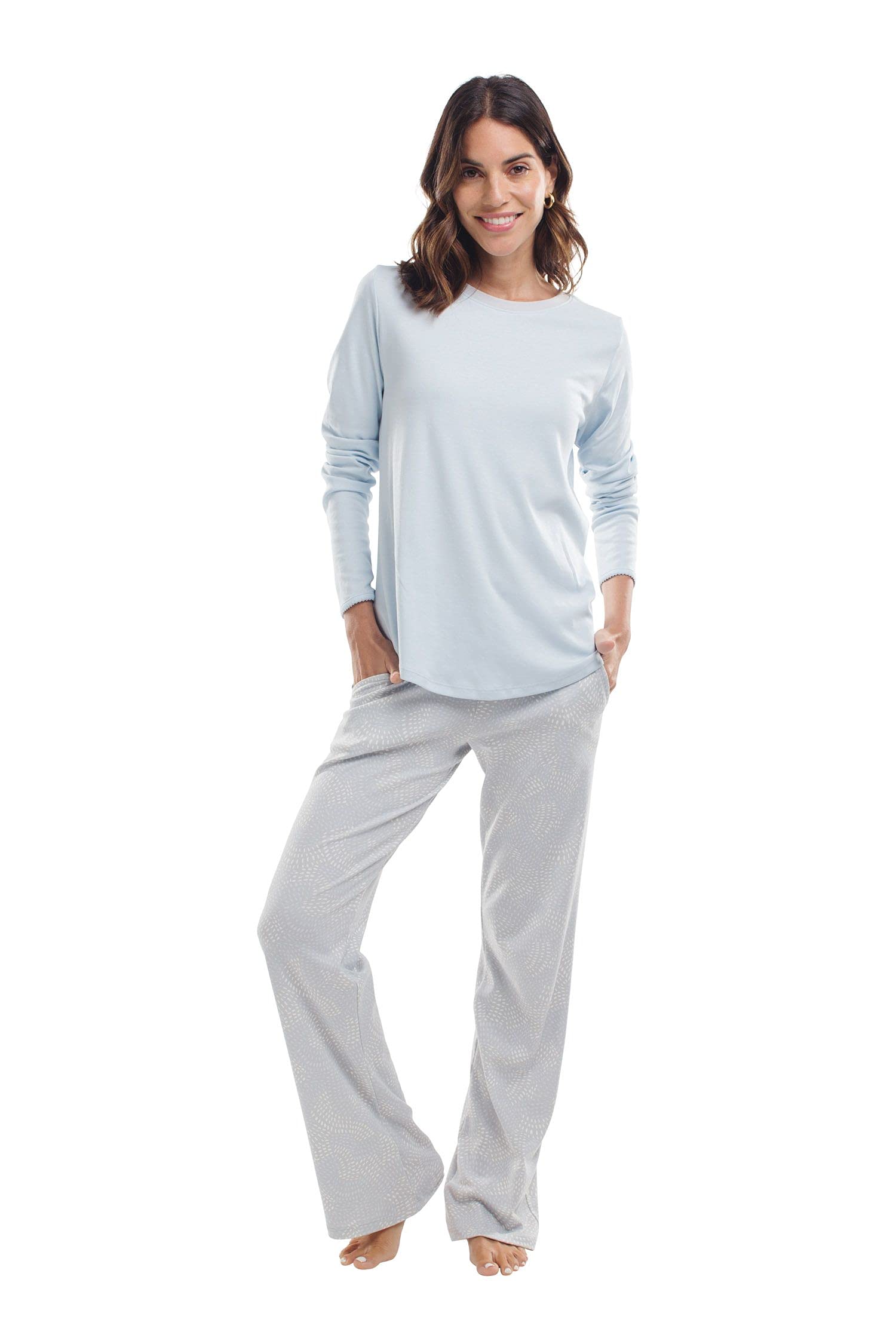 jijamas Incredibly Soft Pima Cotton Women's Pajamas Set - The Weekender ...