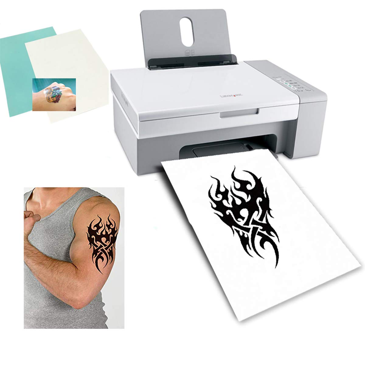 210 X 297 Mm DIY Tatuaje Papel Etiqueta De Transferencia De Papel Para 