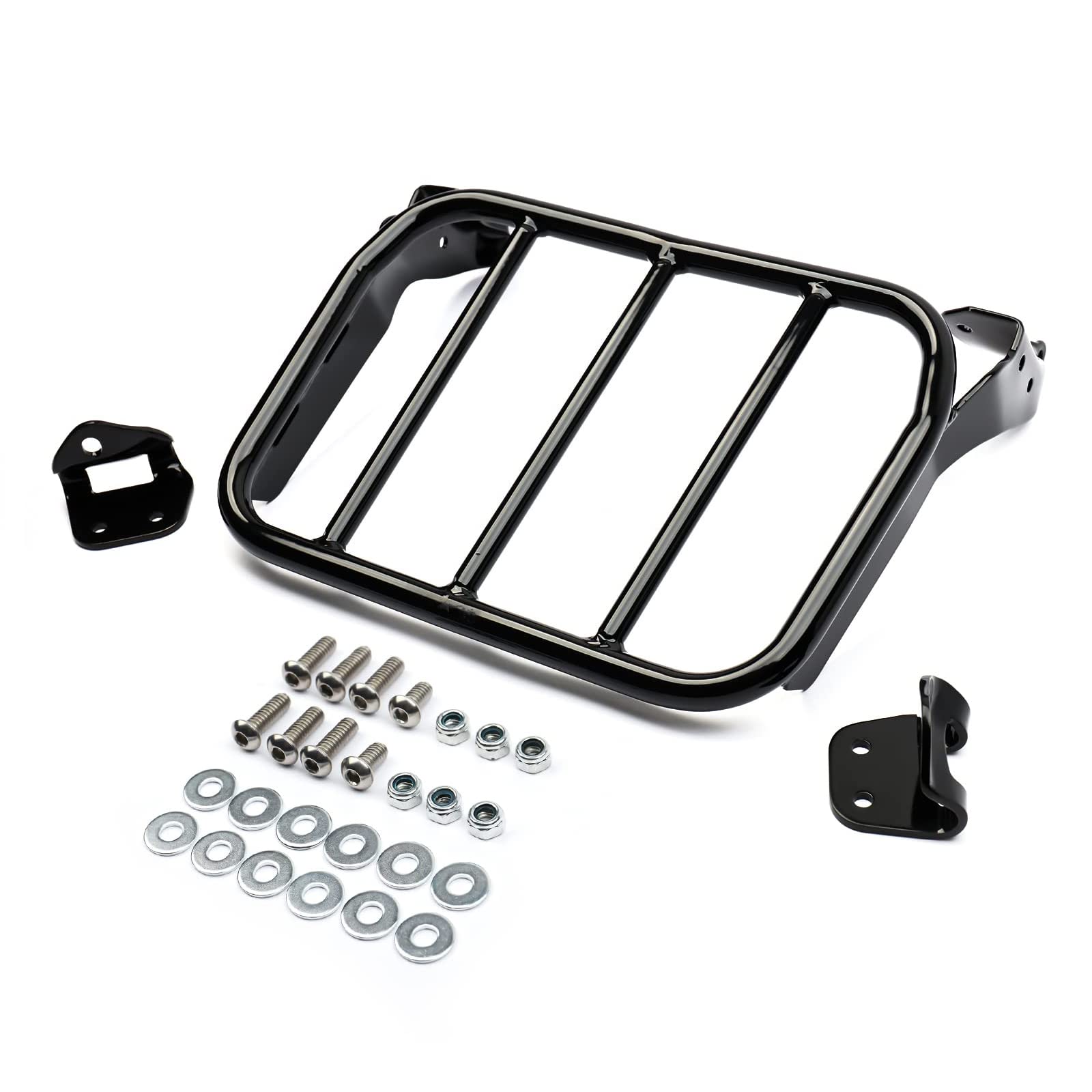 MoKitDora Sport Luggage Rack for Harley Sissy Bar Uprights Compatible ...