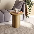 Amazon.com: Relso Gaia Round End Table for Living Room and Farmhouse ...