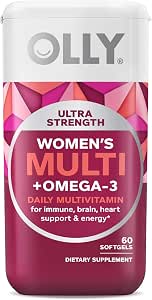 Amazon.com: OLLY Ultra Women's Multi Softgels, Overall Health and ...