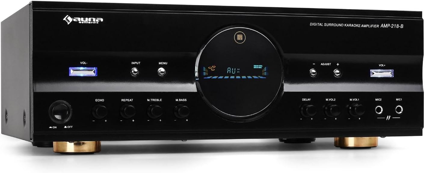 Auna AMP-218 - Receptor Amplificador HiFi, Sound Surround 5.1, Home ...