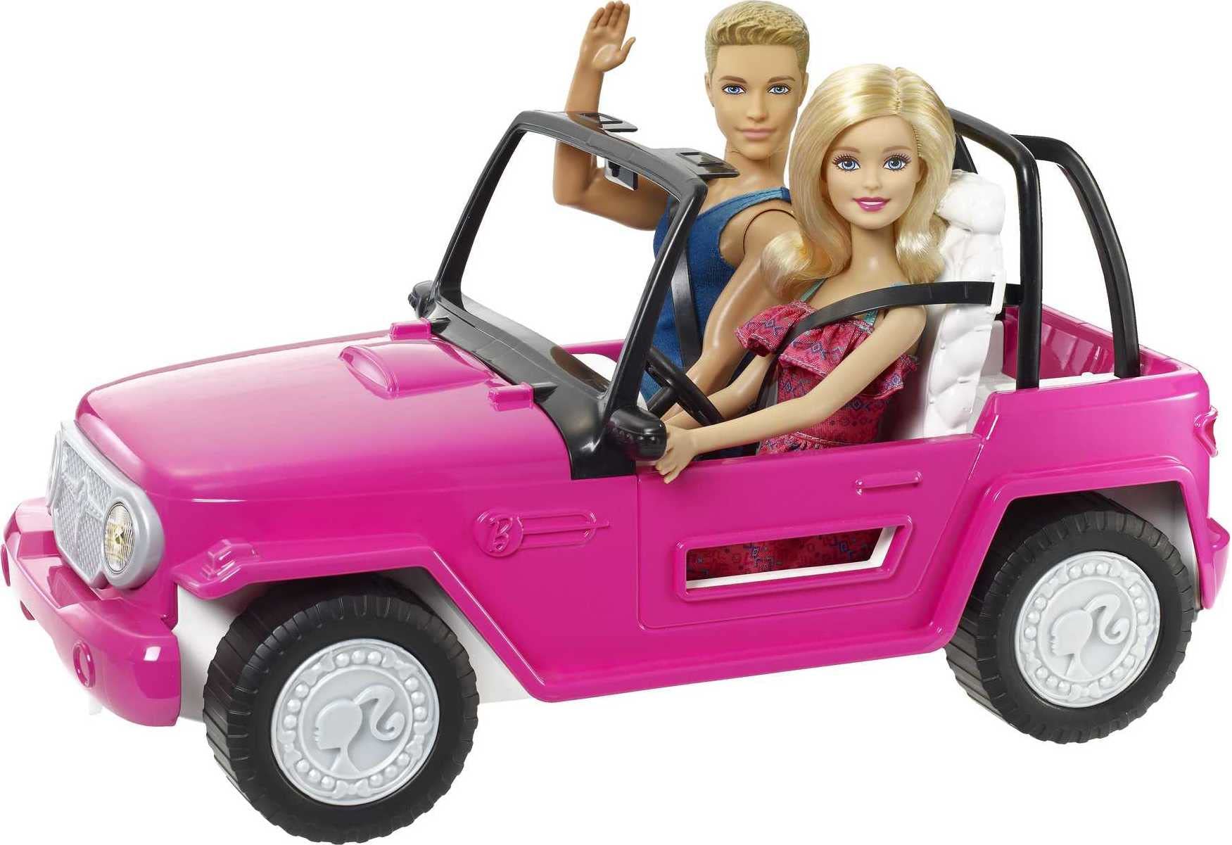 Mua Barbie Car Beach Cruiser with Barbie Doll in Sundress & Ken Doll in ...