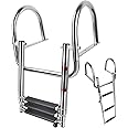 Amazon.com: Manumarine 3 Step Pontoon Boat Ladder, Pontoon Ladders for ...