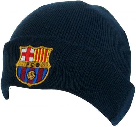 FC Barcelona Official Knitted Hat: Amazon.co.uk: Clothing