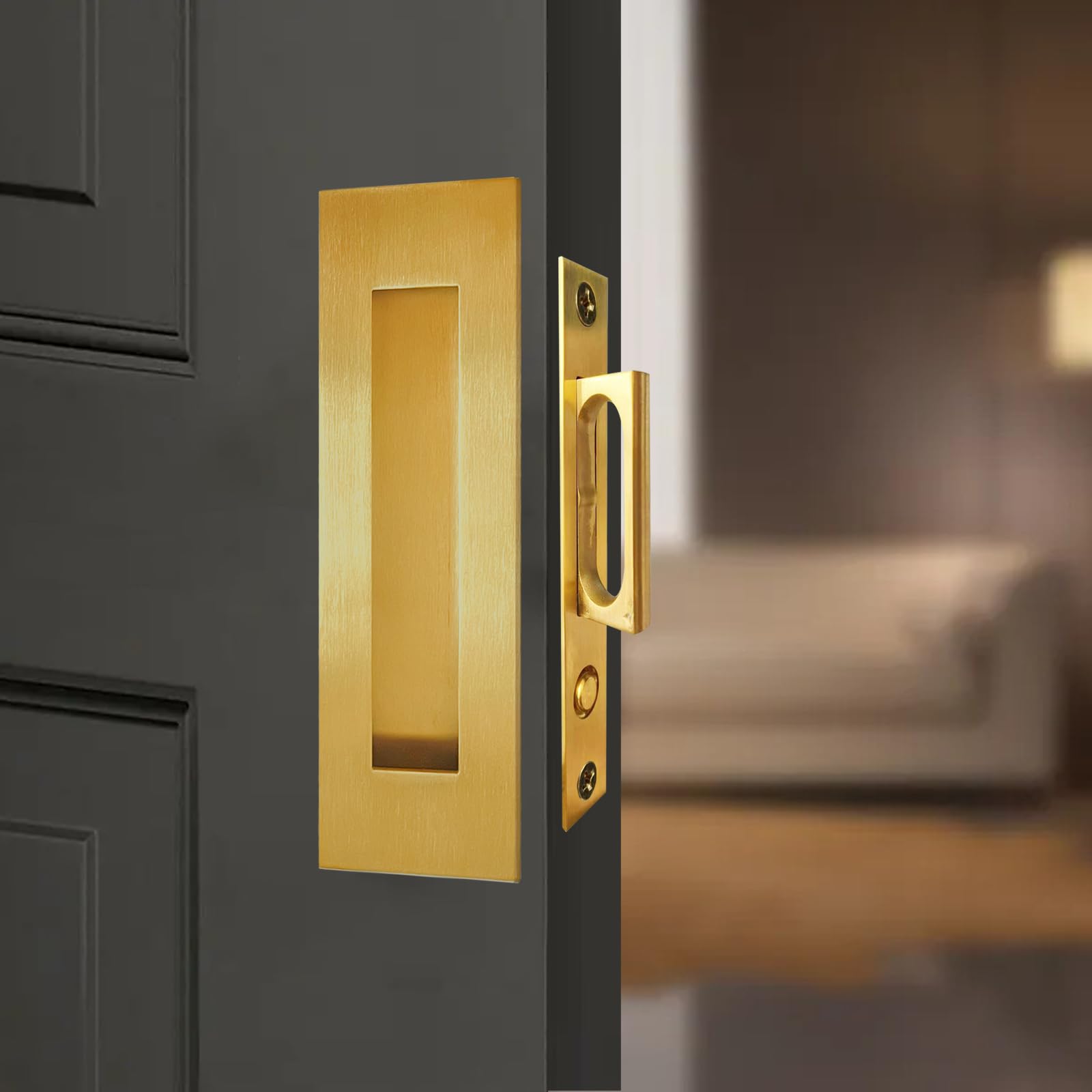 Recessed Finger Flush Pulls with Edge Pull - Suitable for Pocket Door ...