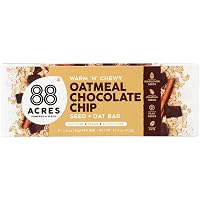 Amazon.com: 88 ACRES Oatmeal Chocolate Chip Seed & Oat Bar 9 Pack, 1.6 ...