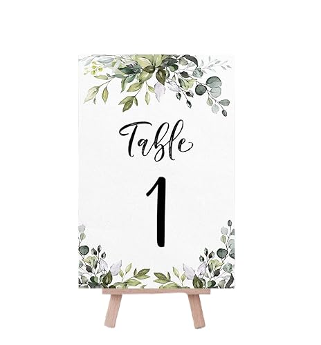 Printed Party Table Card Numbers Set, 1-25 and Head Table Card ...