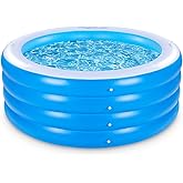 Amazon.com: Extra Large Inflatable Pool with Pump - 130'' x 72'' x 22 ...