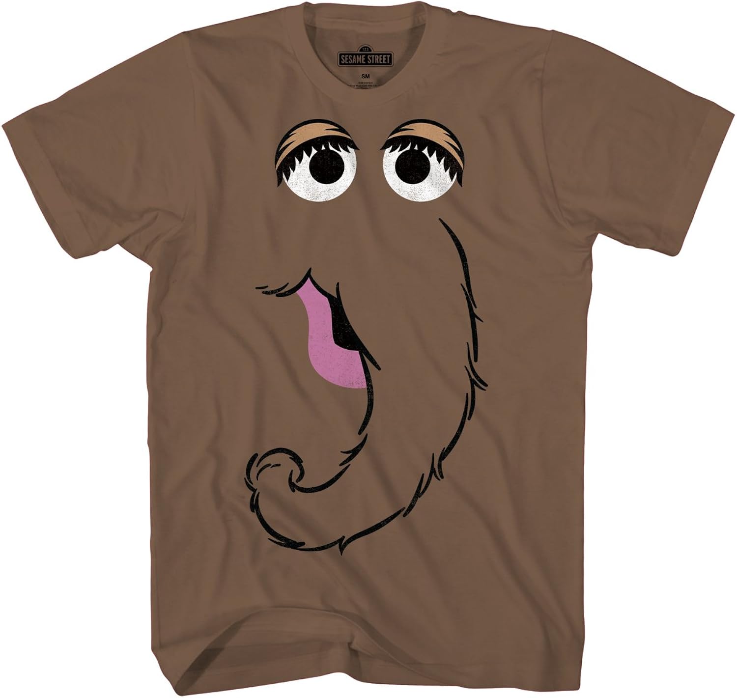 Amazon.com: Sesame Street Snuffleupagus Face Snuffy Funny Humor Adult ...