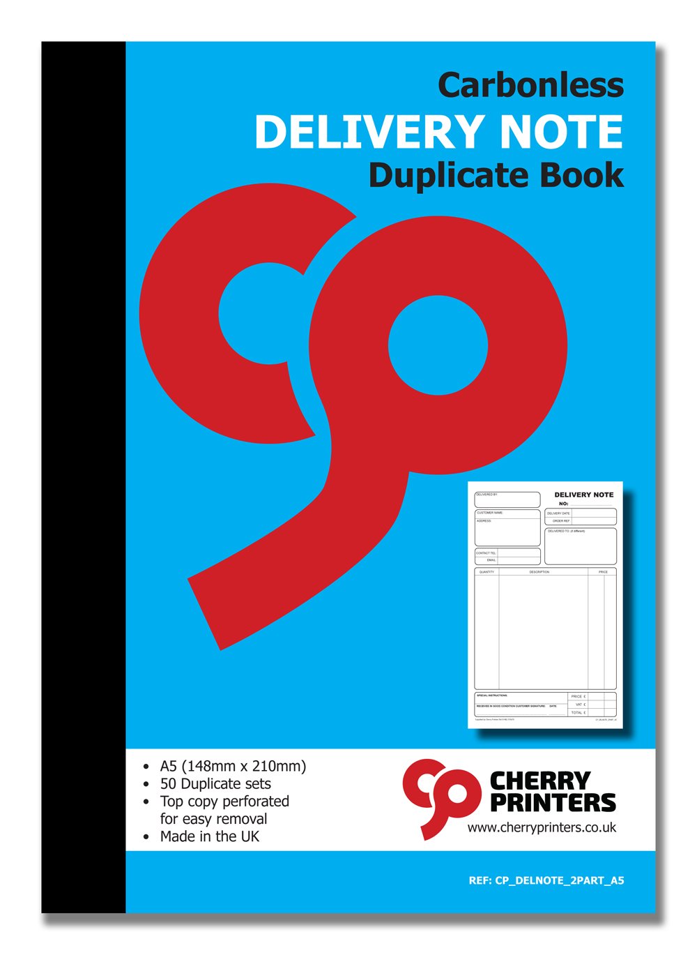 NCR Delivery Note Duplicate Book A5 50 Sets Carbonless: Amazon.co.uk ...