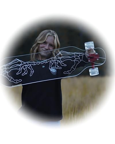 GHOST BOARDS Clear Longboard Skateboard - Transparent Acrylic Long ...