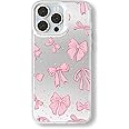 Amazon.com: Zilkaifly Aesthetic Bow Phone Case for Women Girls Cute Pink Ribbon Bow Phone Case ...
