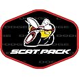Amazon.com - Dodge Scat Pack Bee Logo Premium Vinyl Sticker 4" x 3" hex ...