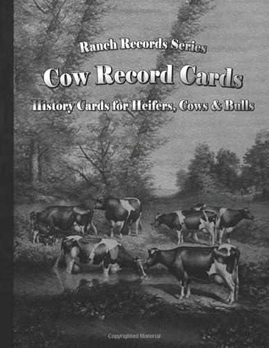 Cow Record Cards: History Cards for Heifers, Cows & Bulls, For beef ...